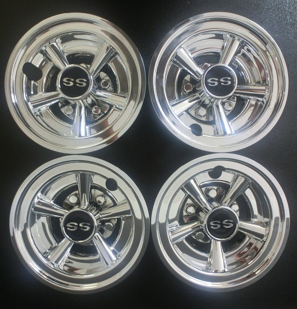 SS Chrome 8″ Wheel Hub Cap – QLD Golf Carts